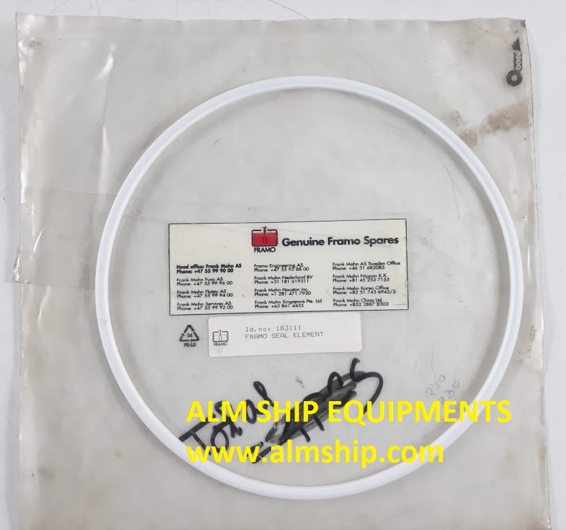 SEAL ELEMENT ID 183111 FOR FRAMO SD300 | ALM SHIP EQUIPMENTS